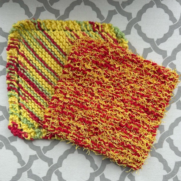 Hand Crafted | Kitchen | Knit Dishcloth And Scrubby | Poshmark